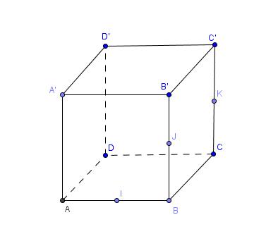 Cube et géométrie dans l'espace. : exercices de maths corrigés en 2de