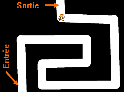 Mission n° 2 : déplacement dans un labyrinthe avec scratch.